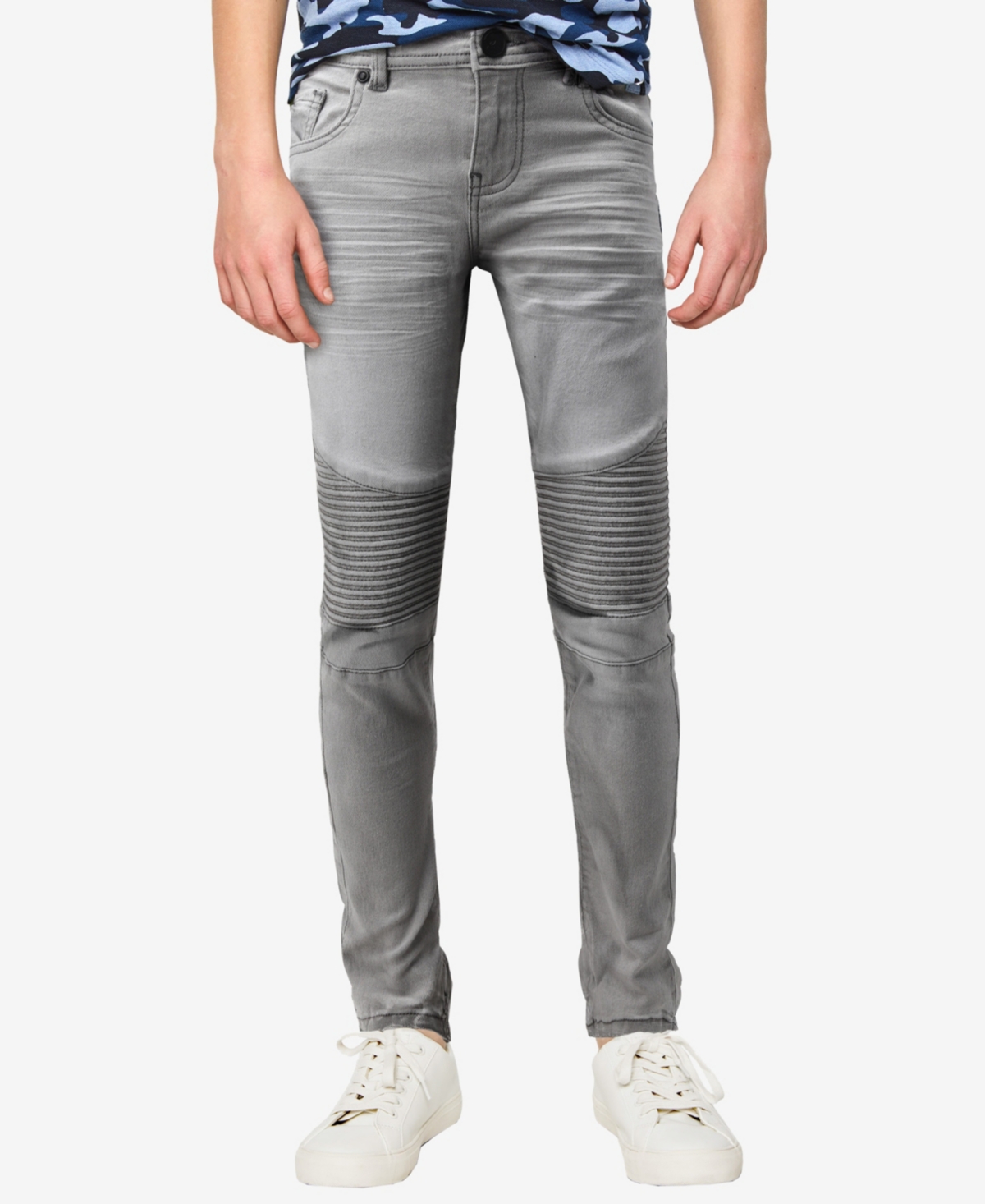 Click here for Big Boys Stretch Moto Jeans - Child - Grey prices