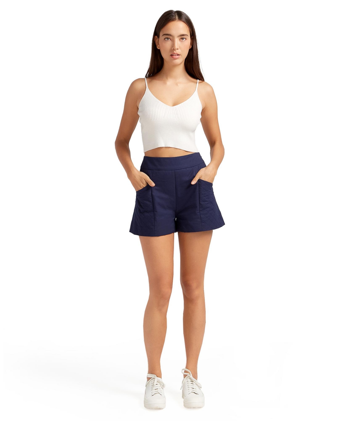 Click here for Belle & Bloom Womens A Kind Of Magic Quilted Short... prices