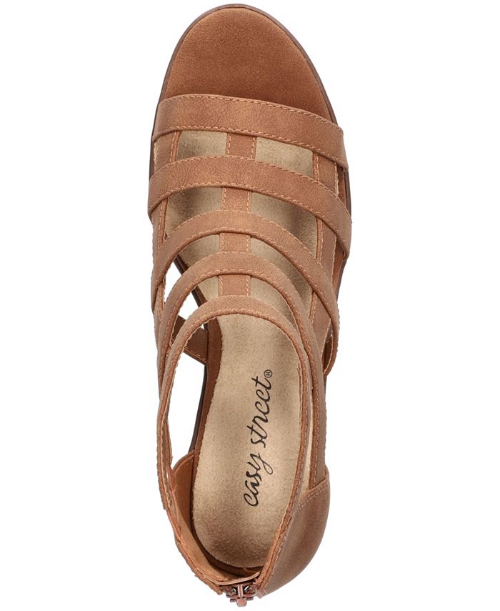 Easy Street Women's Marg Zip Gladiator Sandals - Macy's
