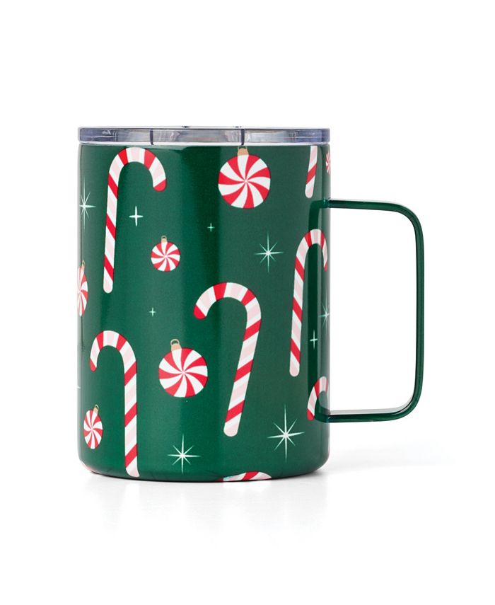 Cambridge Candy Insulated Cane Coffee Mug, 16 oz - Macy's