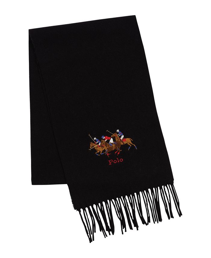 Polo Ralph Lauren Men's Embroidered Polo Match Scarf - Macy's