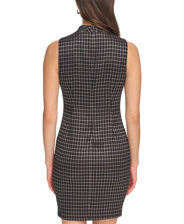 Calvin Klein Women's Sleeveless Mock-Neck Sheath Dress - Macy's