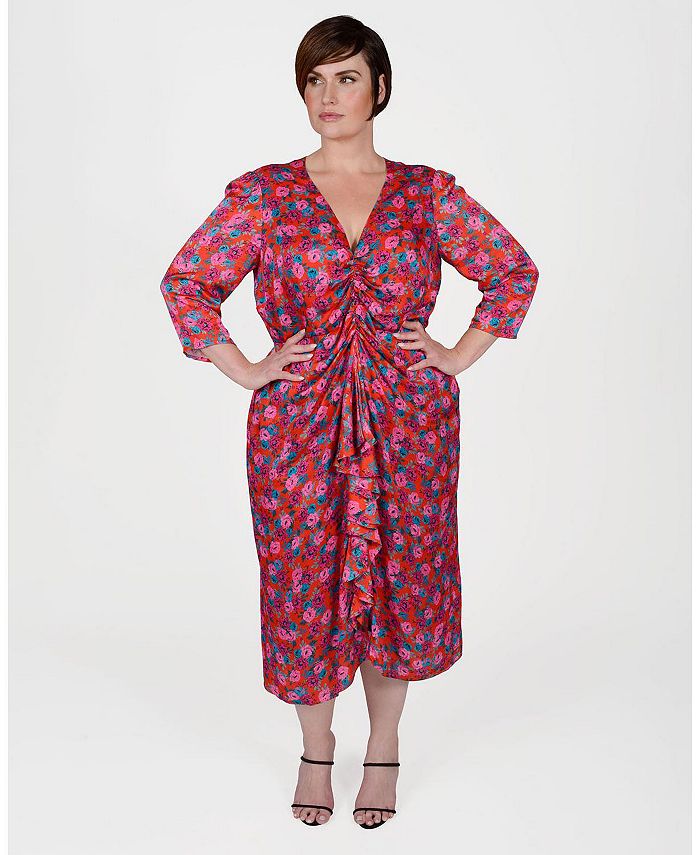 Mayes Nyc Womens Plus Size Winnie Rnr Dress Macys