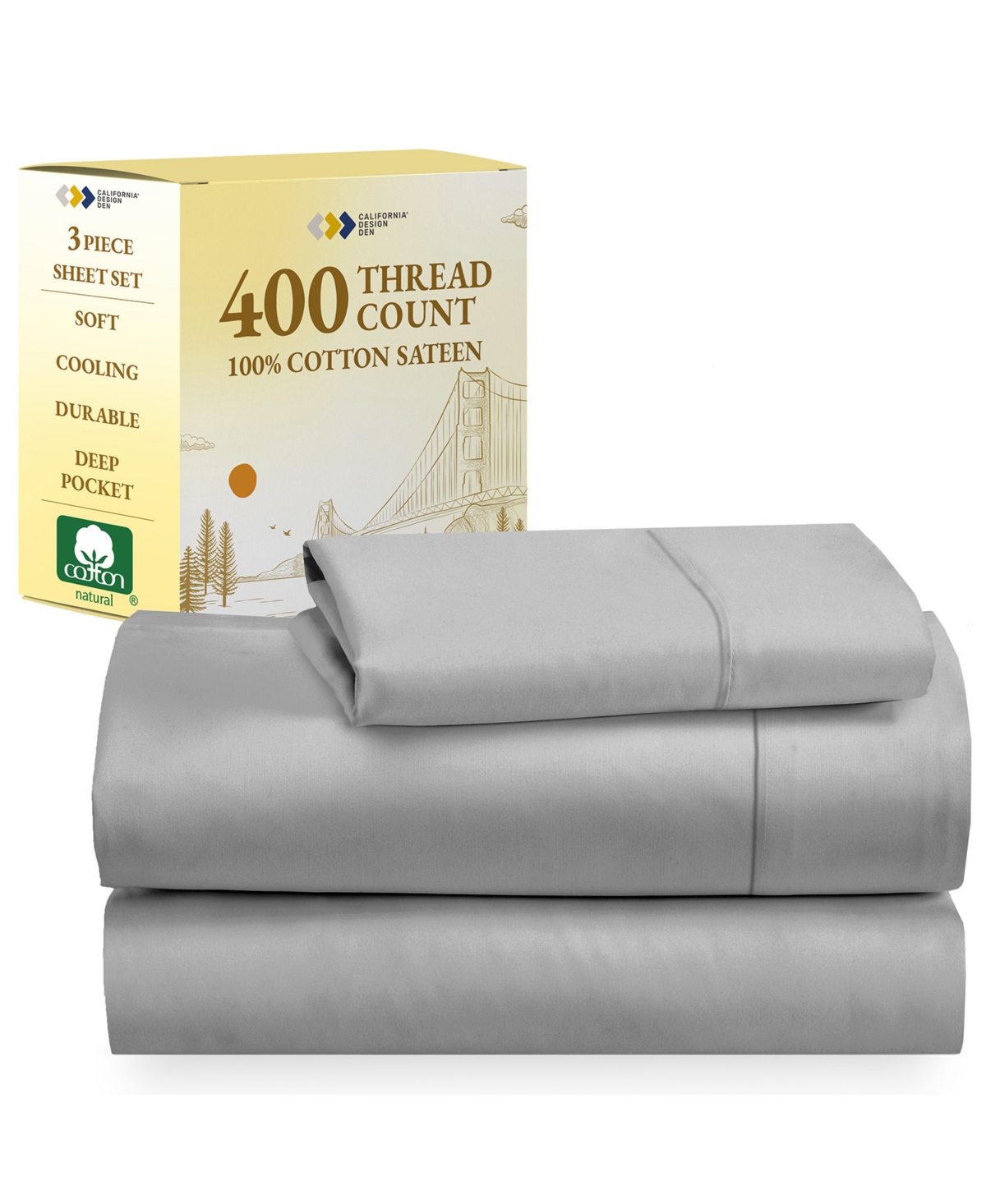 Click here for Soft Cotton Sheet Set - 400 Thread Count 100 Cotto... prices