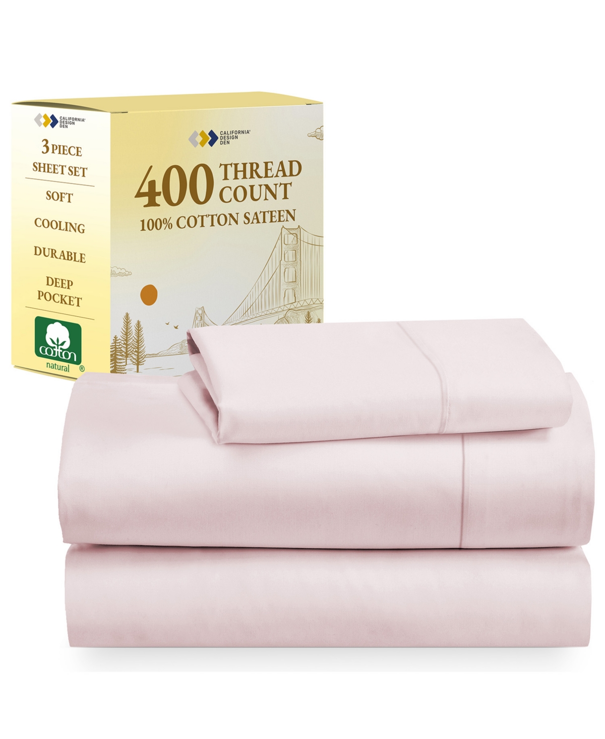 Click here for Soft Cotton Sheet Set - 400 Thread Count 100 Cotto... prices