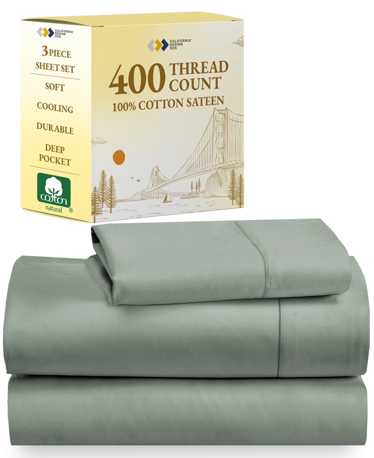 Click here for Soft Cotton Sheet Set - 400 Thread Count 100 Cotto... prices