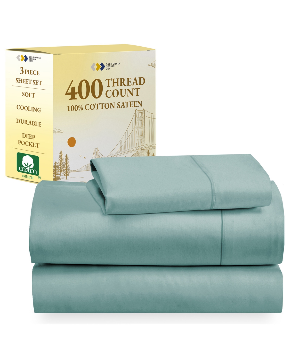 Click here for Soft Cotton Sheet Set - 400 Thread Count 100 Cotto... prices