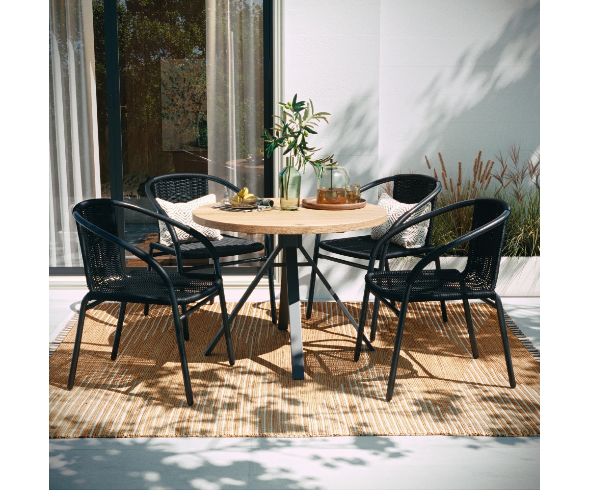 Click here for 4 Pack Rattan Indoor-Outdoor Restaurant Stack Chai... prices