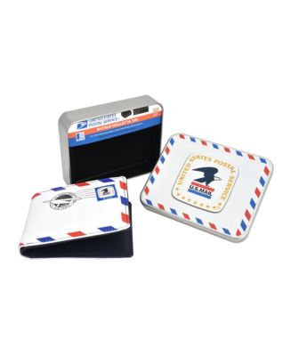 USPS U.S Mail Eagle Stamp Logo Bifold Wallet, Slim Wallet in Decorative ...