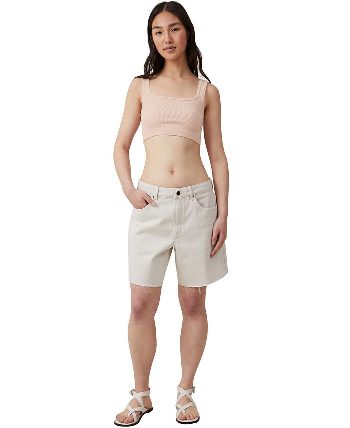 COTTON ON Women's Seamless Abbie Micro Crop Tank Top - Macy's