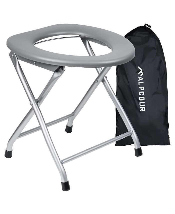 Alpcour Alp our Portable Toilet Seat - Compact Indoor & Outdoor Commode ...
