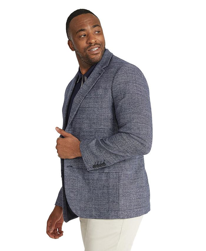 Johnny Bigg Big & Tall Elio Check Stretch Blazer Suit - Macy's