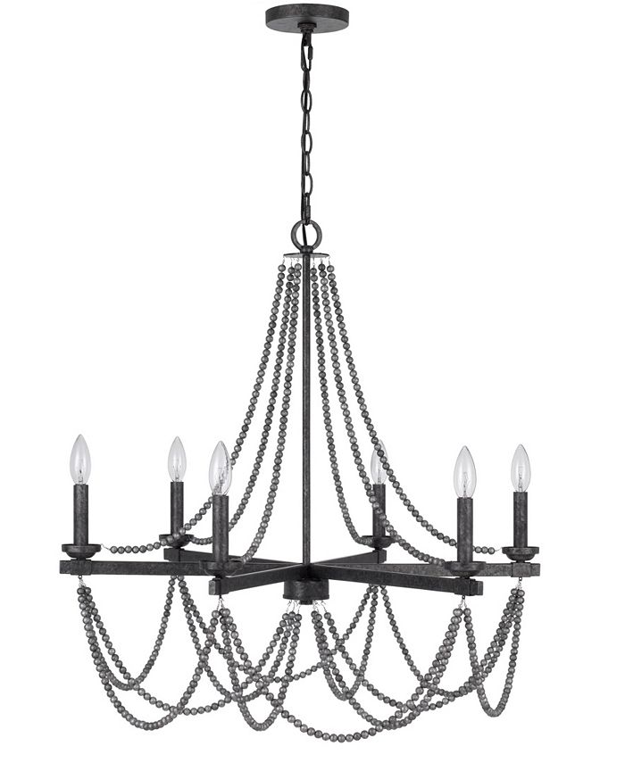 Cal Lighting Ventura 30" Height Metal Chandelier - Macy's