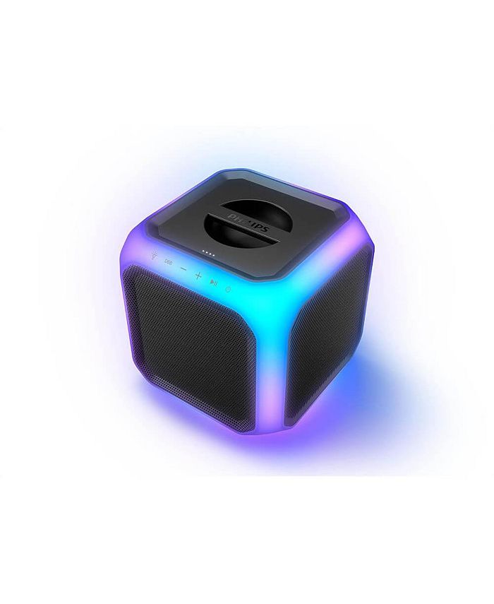 Philips X7207 Bluetooth Party Cube Speaker - Black - Macy's
