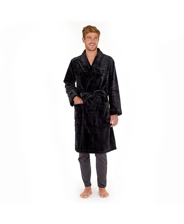 HOM USA Men's Polar Fleece Robe - Macy's