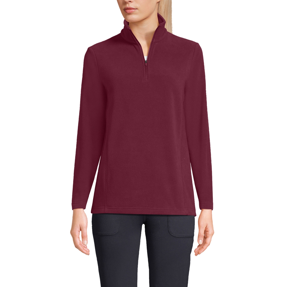 Click here for Lands End Womens Anyweather Fleece Quarter Zip Pul... prices