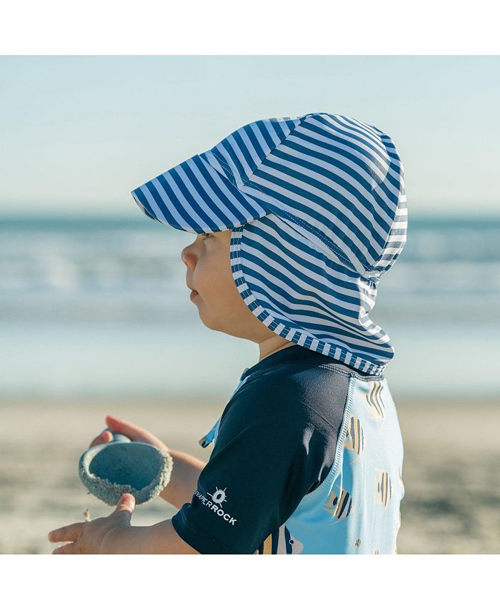 Snapper Rock Denim Stripe Floating Flap Hat - Macy's
