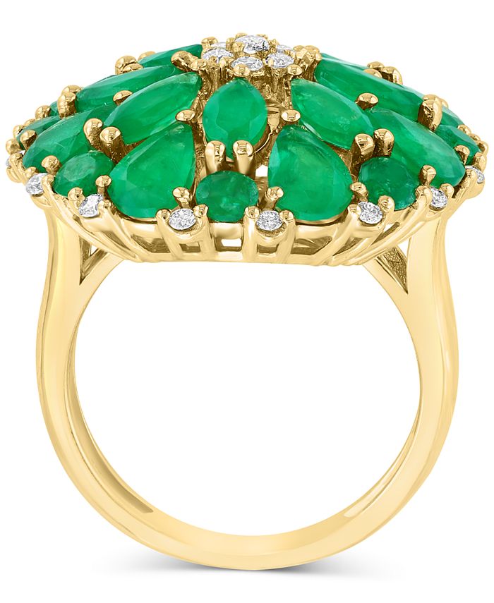 EFFY Collection EFFY® Emerald (6-1/4 ct. t.w.) & Diamond (1/4 ct. t.w ...