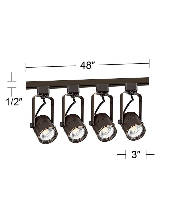Pro Track Danzig 4-Head LED Ceiling Track Light Fixture Kit Floating ...