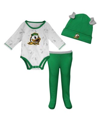 Newborn and Infant Boys and Girls Green, White Oregon Ducks Dream Team ...