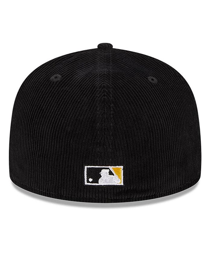 New Era Men's Black Pittsburgh Pirates Throwback Corduroy 59FIFTY ...