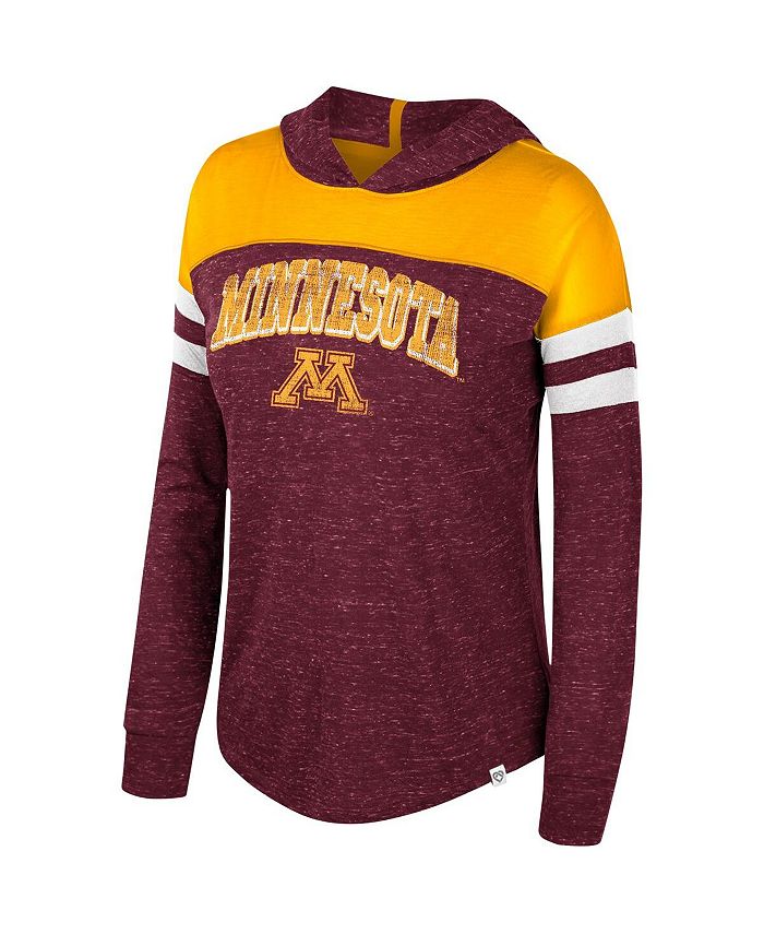 Colosseum Women's Maroon Distressed Minnesota Golden Gophers Speckled ...