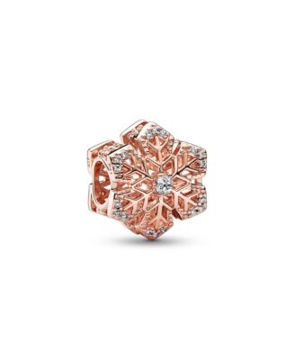 Pandora Cubic Zirconia Festive Snowflake Charm - Macy's