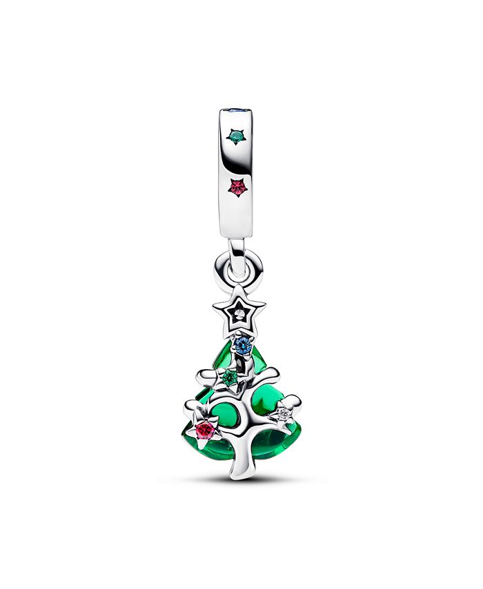 Pandora Cubic Zirconia Sparkling Christmas Tree Dangle Charm - Macy's