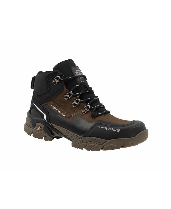 Swissbrand Leather Hiking Boot Alpes By Swiss brand - Macy's