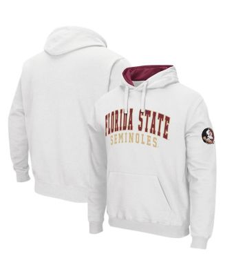 Men's Colosseum White Florida State Seminoles Double Arch Pullover ...
