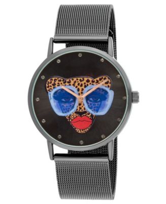 Kendra Dandy Women's Quartz Bouffants and Broken Hearts Black Mesh ...