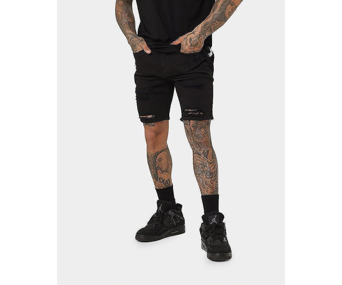 Click here for Saint Morta Mens Sm Thrashed Shorts - Black prices