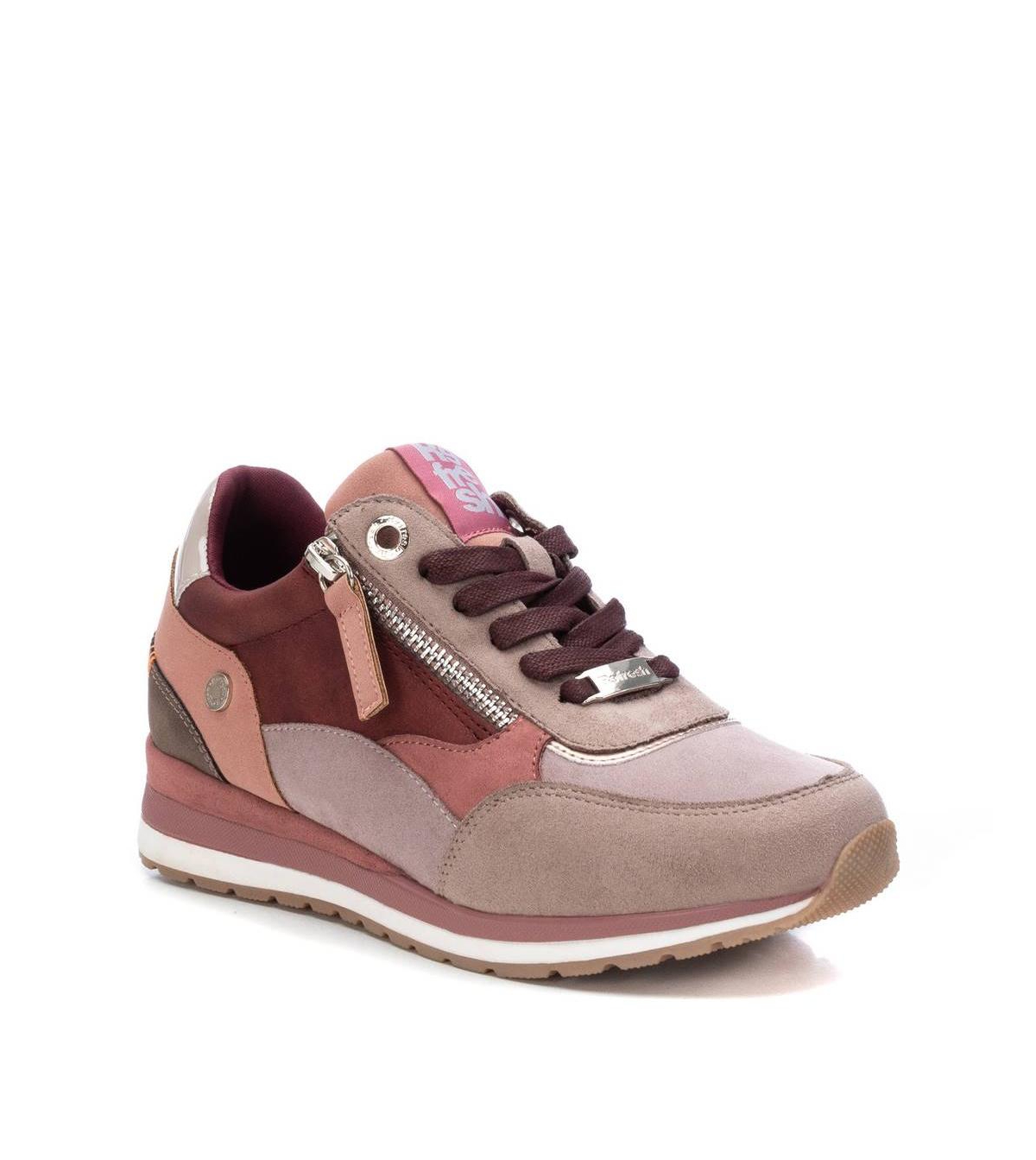 Click here for Womens Suede Sneakers By Xti - Nude prices