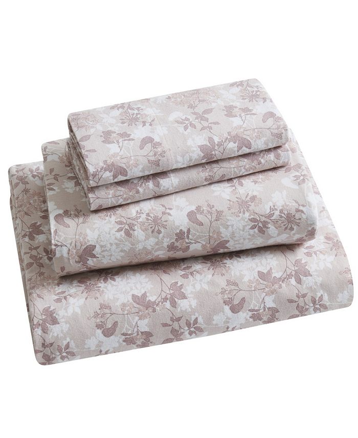 Tahari Home Mora 100% Cotton Flannel 4-Pc. Sheet Set, Full - Macy's