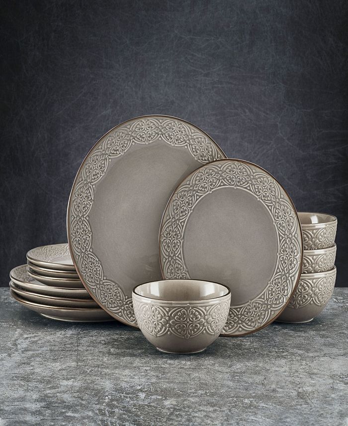 Pfaltzgraff Emma 12-Pc Dinnerware Set, Service for 4 - Macy's