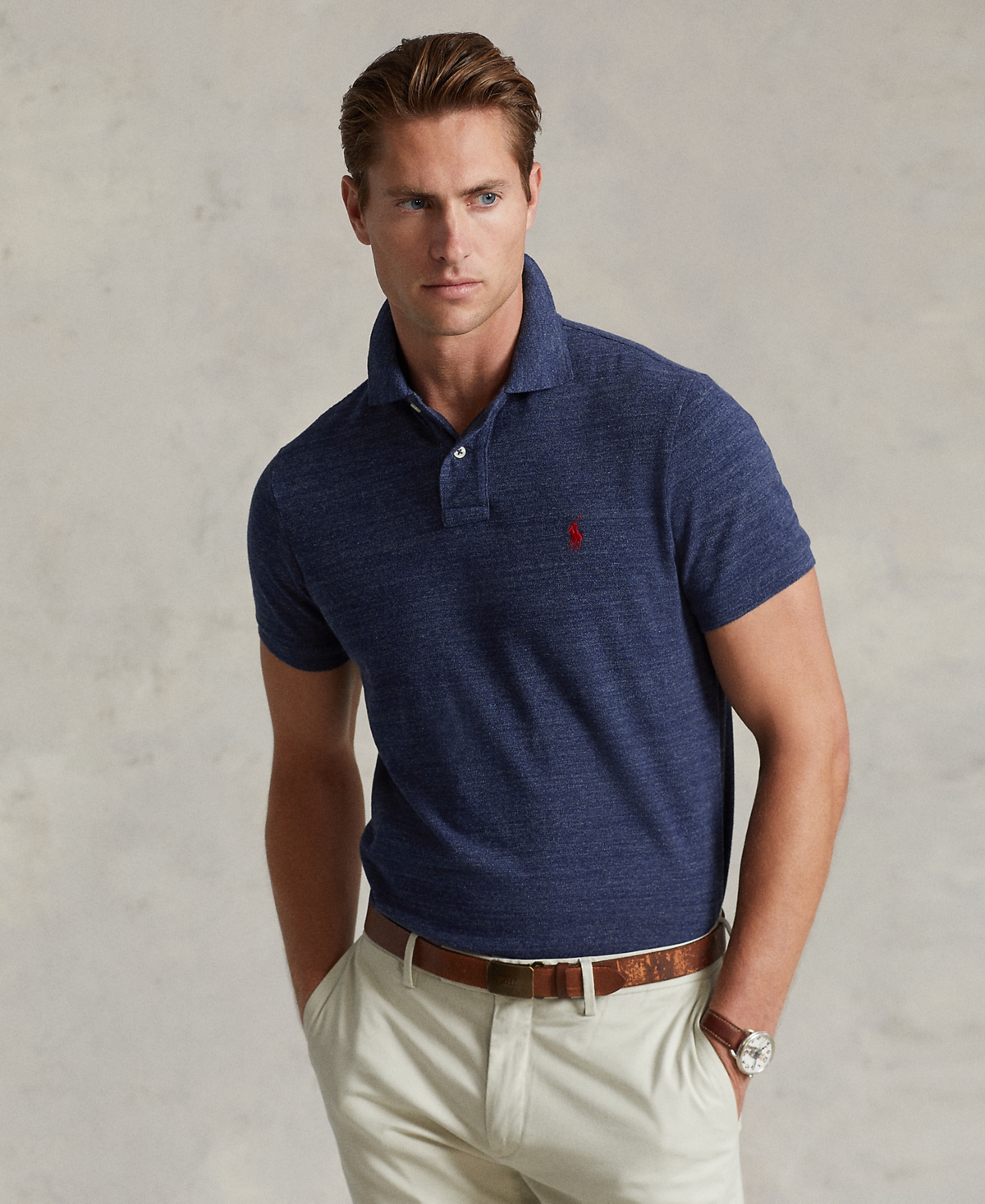 Click here for Polo Ralph Lauren Mens Custom Slim Fit Mesh Polo -... prices
