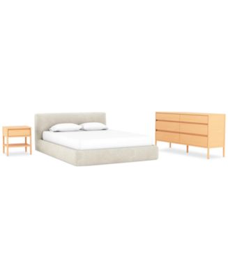 CLOSEOUT! Raydon 3pc Bedroom Set (King Bed + Dresser + 1-Drawer ...