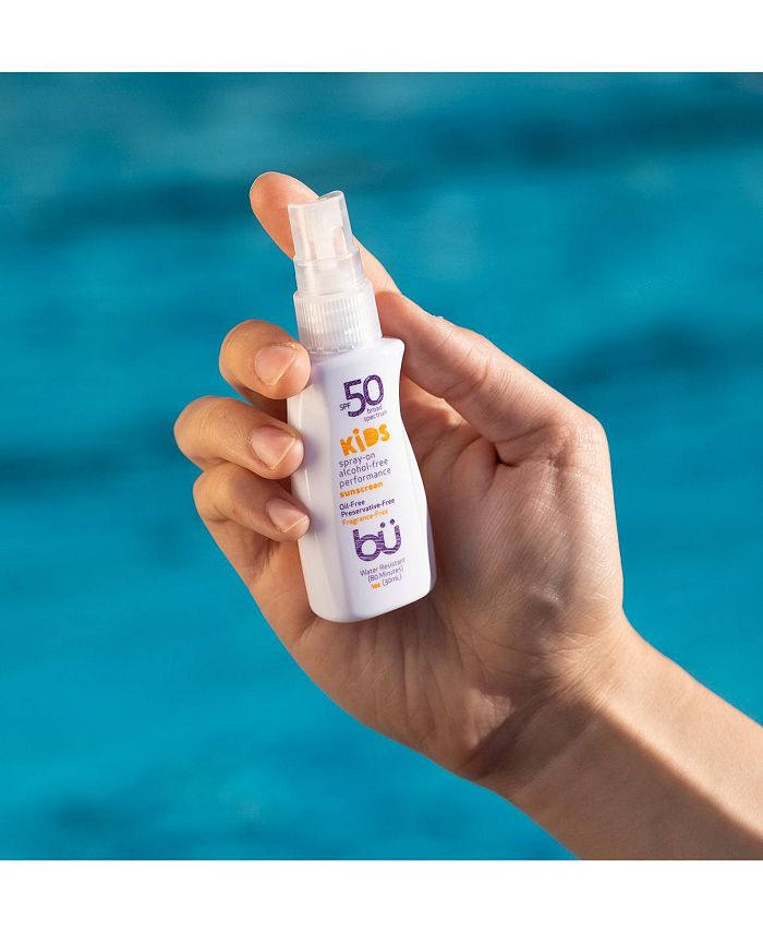 BU 3-Pack (1oz) KIDS SPF 50 Alcohol-Free Sunscreen Spray - Fragrance ...