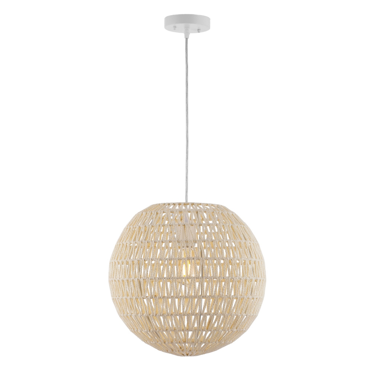 Click here for Luna Bohemian Modern Woven Rattan iron Led Pendant... prices