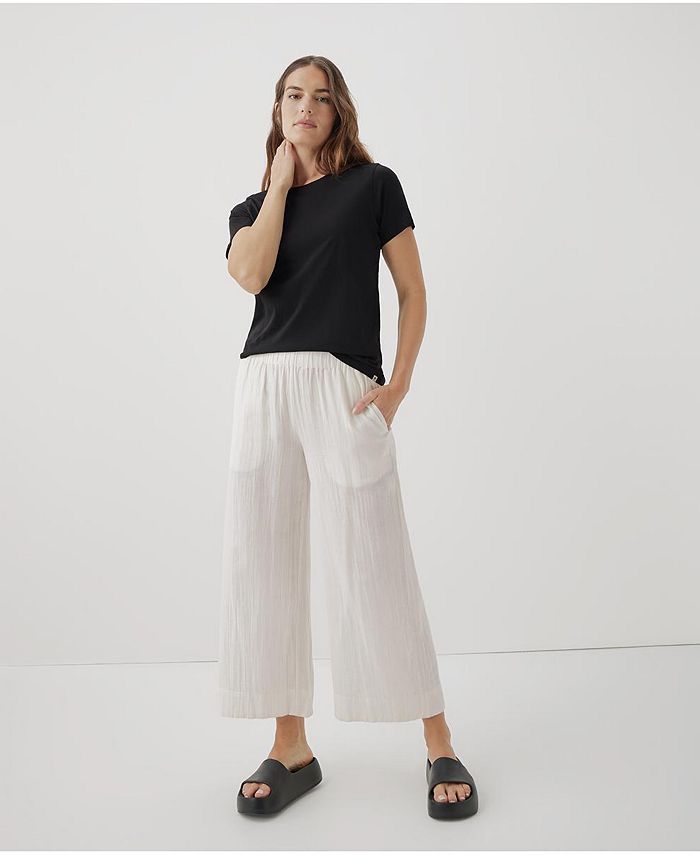 Pact Women's Organic Cotton Softspun Crew Neck Tee - Macy's
