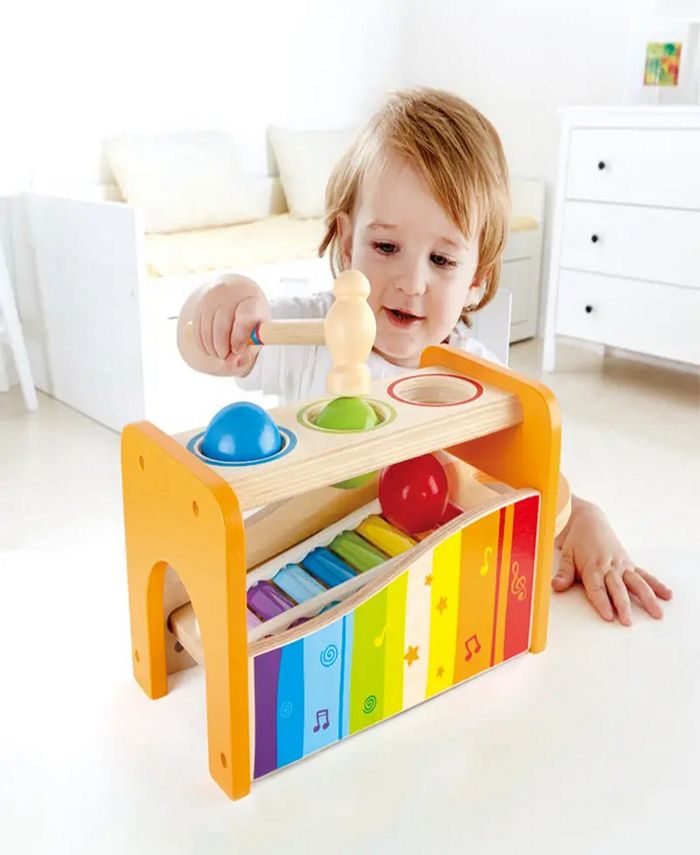 Hape Pound Tap Bench with Slide Out Xylophone - Macy's