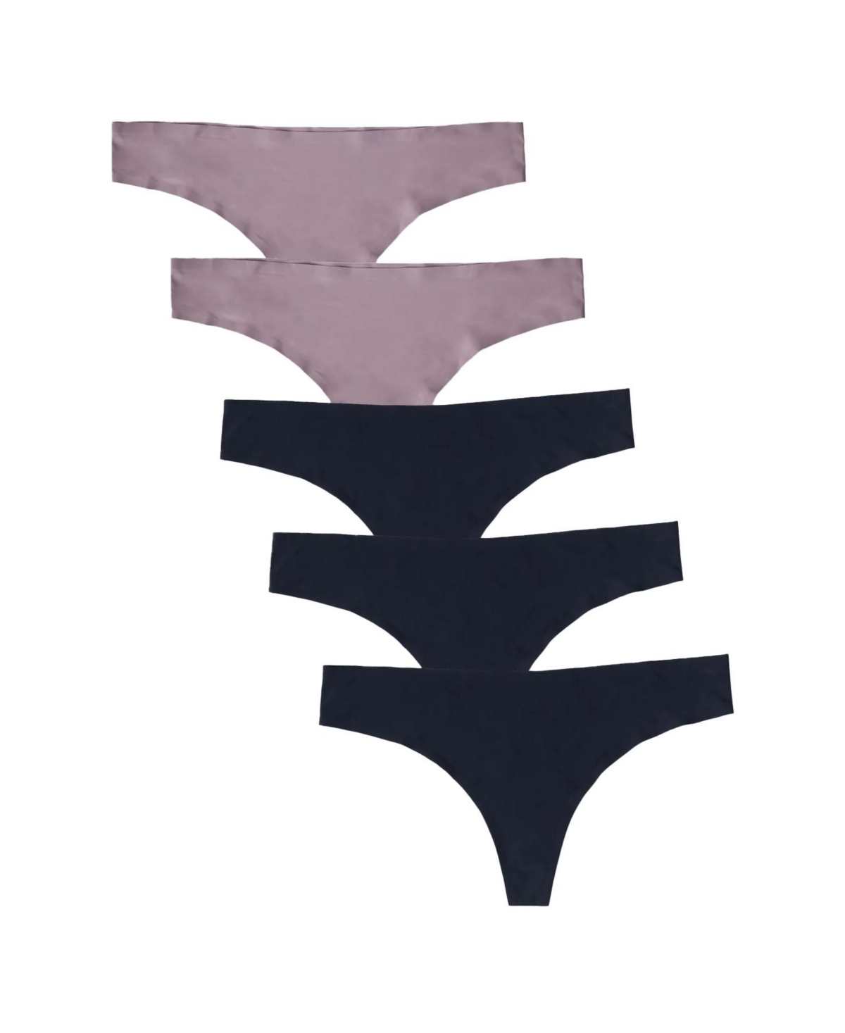 Click here for Womens Maternity Thong 5-pack - Black + Mauve prices