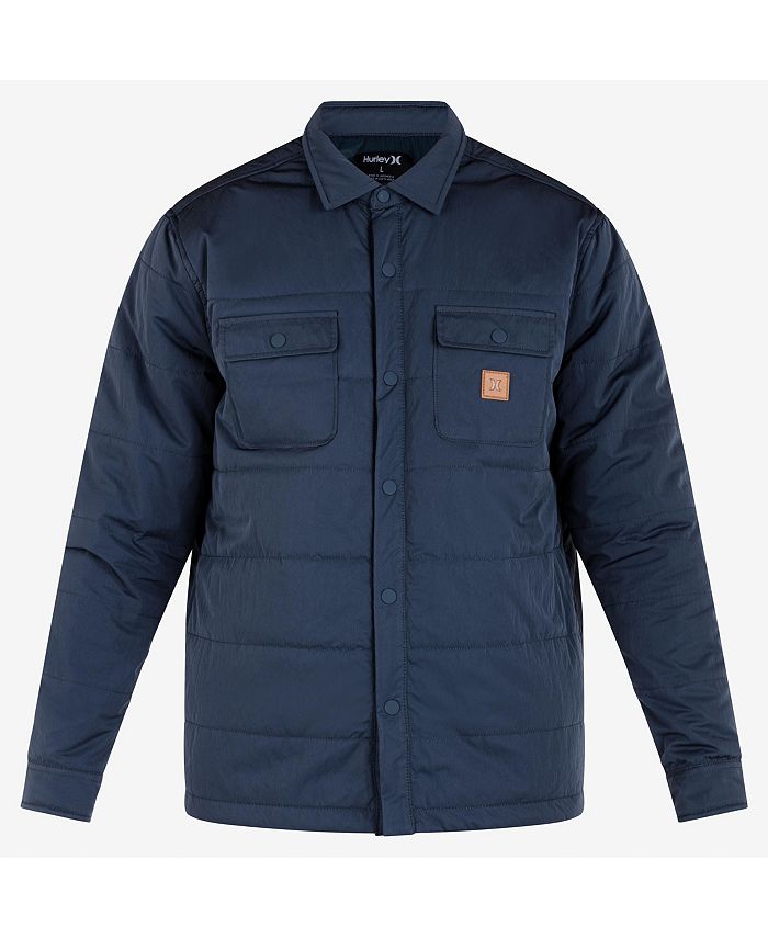 Hurley Men's Santa Cruz Quilted Lined Long Sleeve Jacket - Macy's