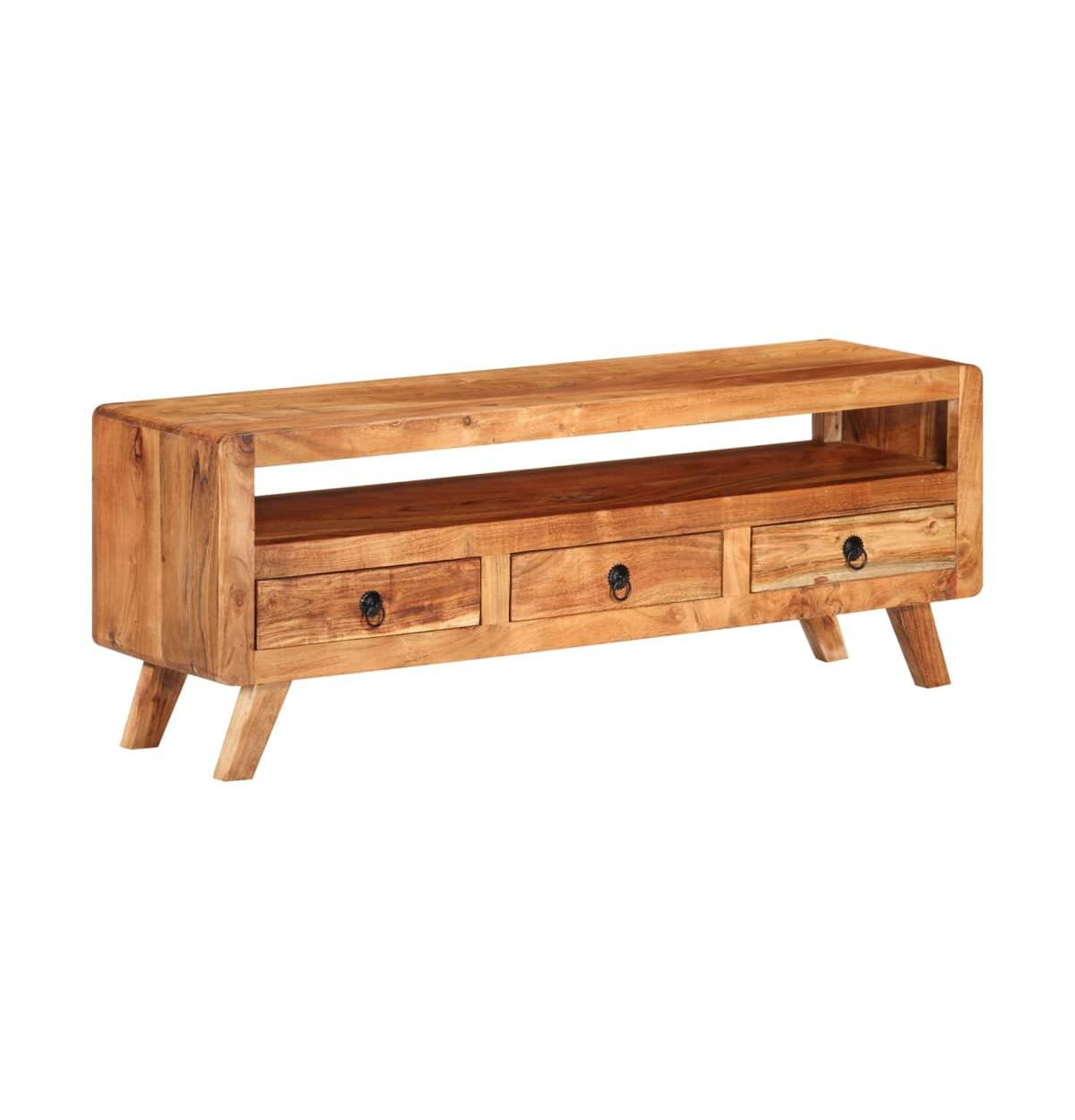 Click here for Tv Stand 43.3x11.8x15.7 Solid Wood Acacia - Brown prices