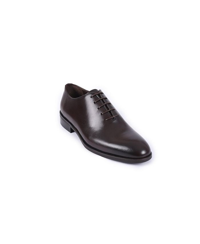 VELLAPAIS Men's Peterson Leather Plain Toe Wholecut Dress Shoes - Macy's