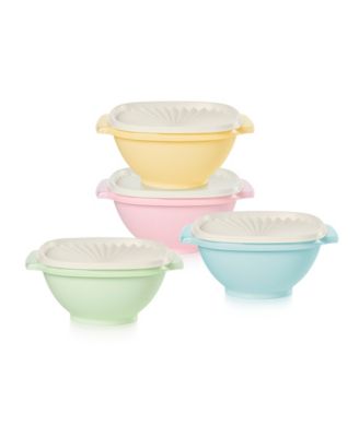 Tupperware Heritage 4 Pack Vintage 5.25 Cup Bowl Set - Macy's