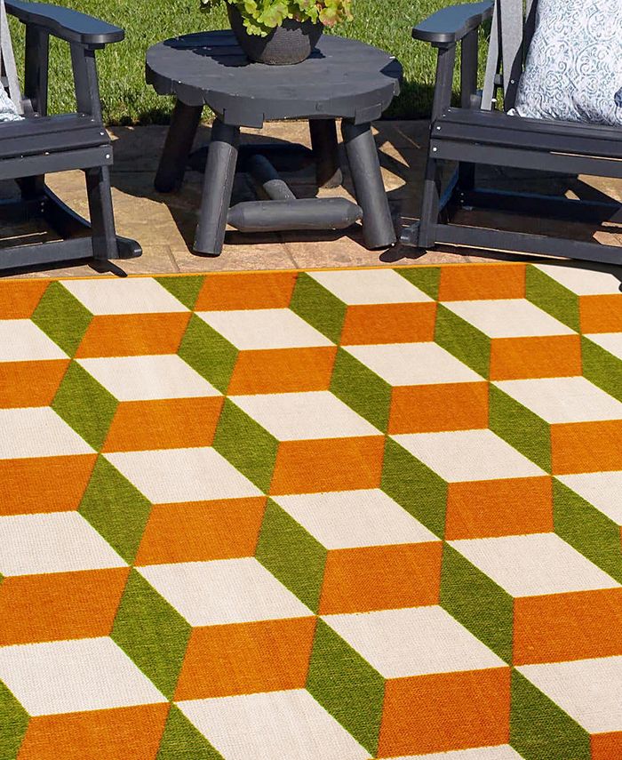 Main Street Rugs Opera Outdoor 9016 2' x 7' Runner Area Rug - Macy's