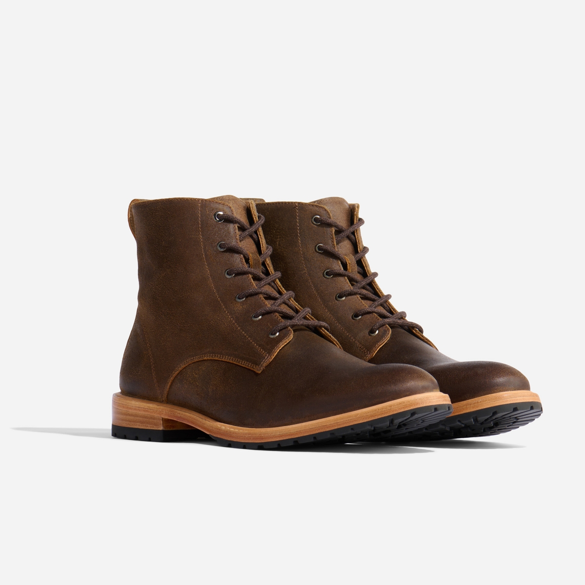 Click here for Nisolo Mens Martin All-Weather Boot - Waxed Brown prices