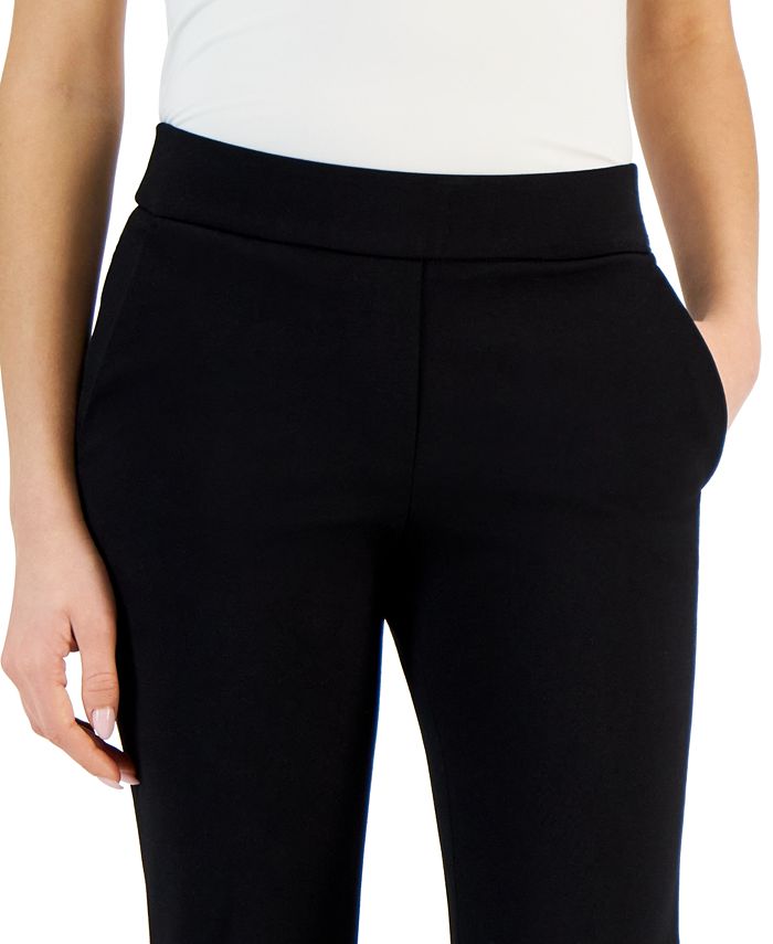 Anne Klein Women's Mid-Rise Pull-On Slash-Pocket Pants - Macy's