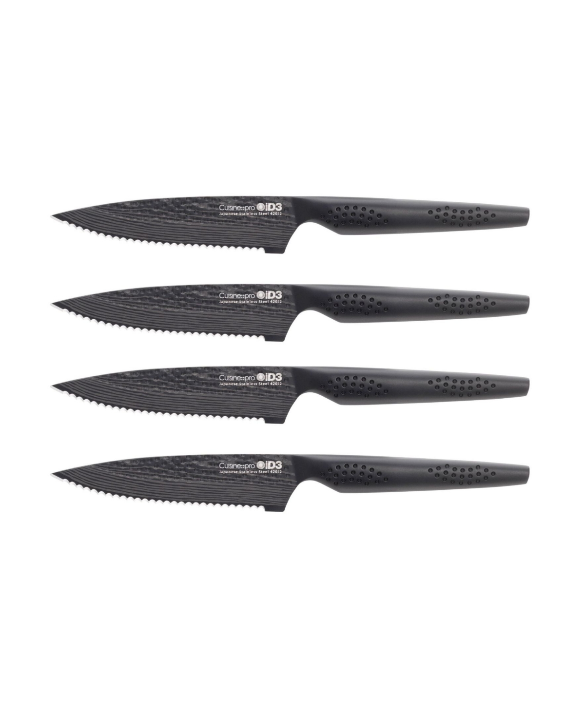 Click here for iCuisine::pro iD3 Black Samurai Steak Steel 4 Piec... prices